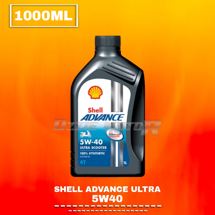 Shell Advance Ultra Scooter 5W40 MB 1L Oli motor matic full synthetic ...