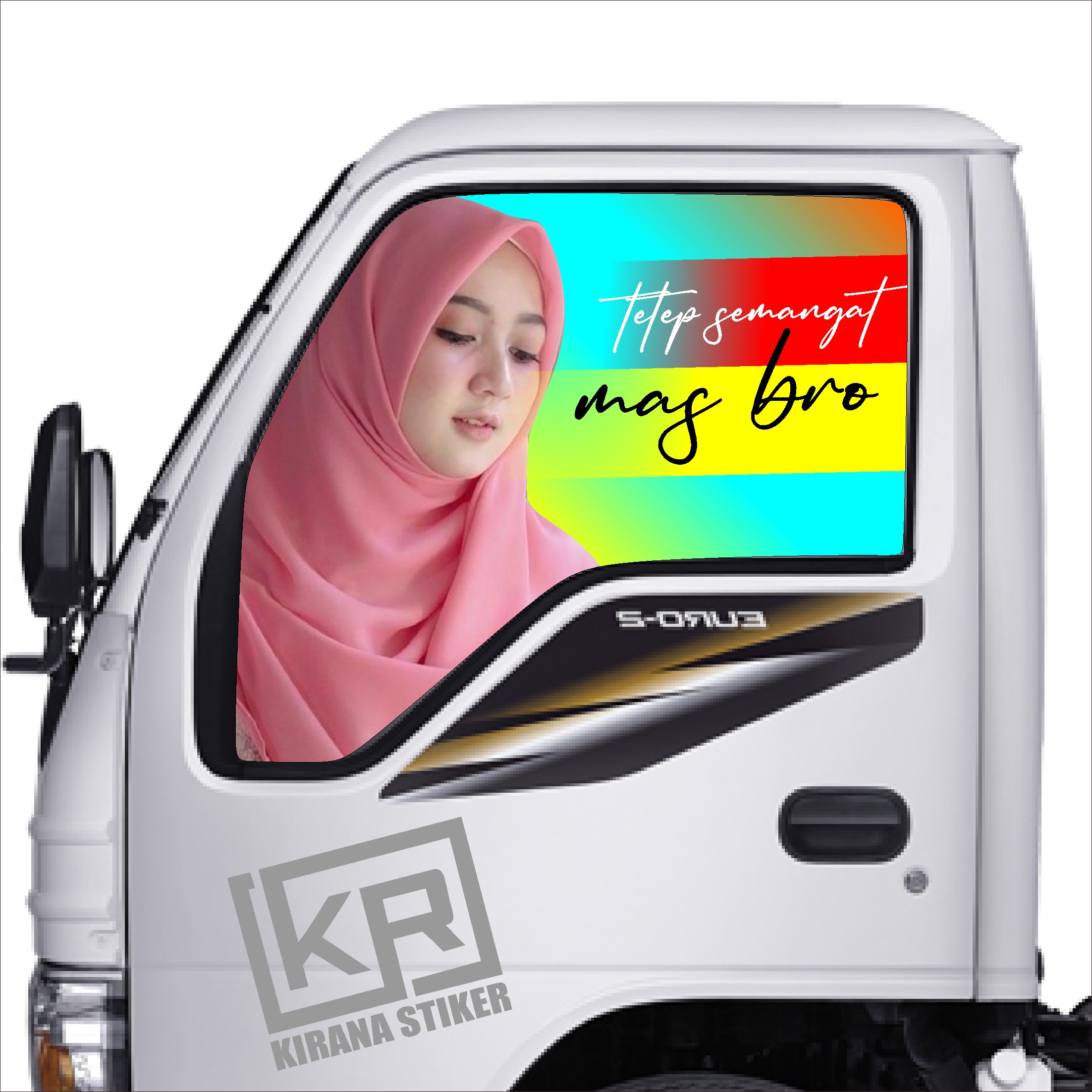 STICKER ONE WAY KACA PINTU MOBIL ELF STIKER VARIASI KACA ELF KODE ...