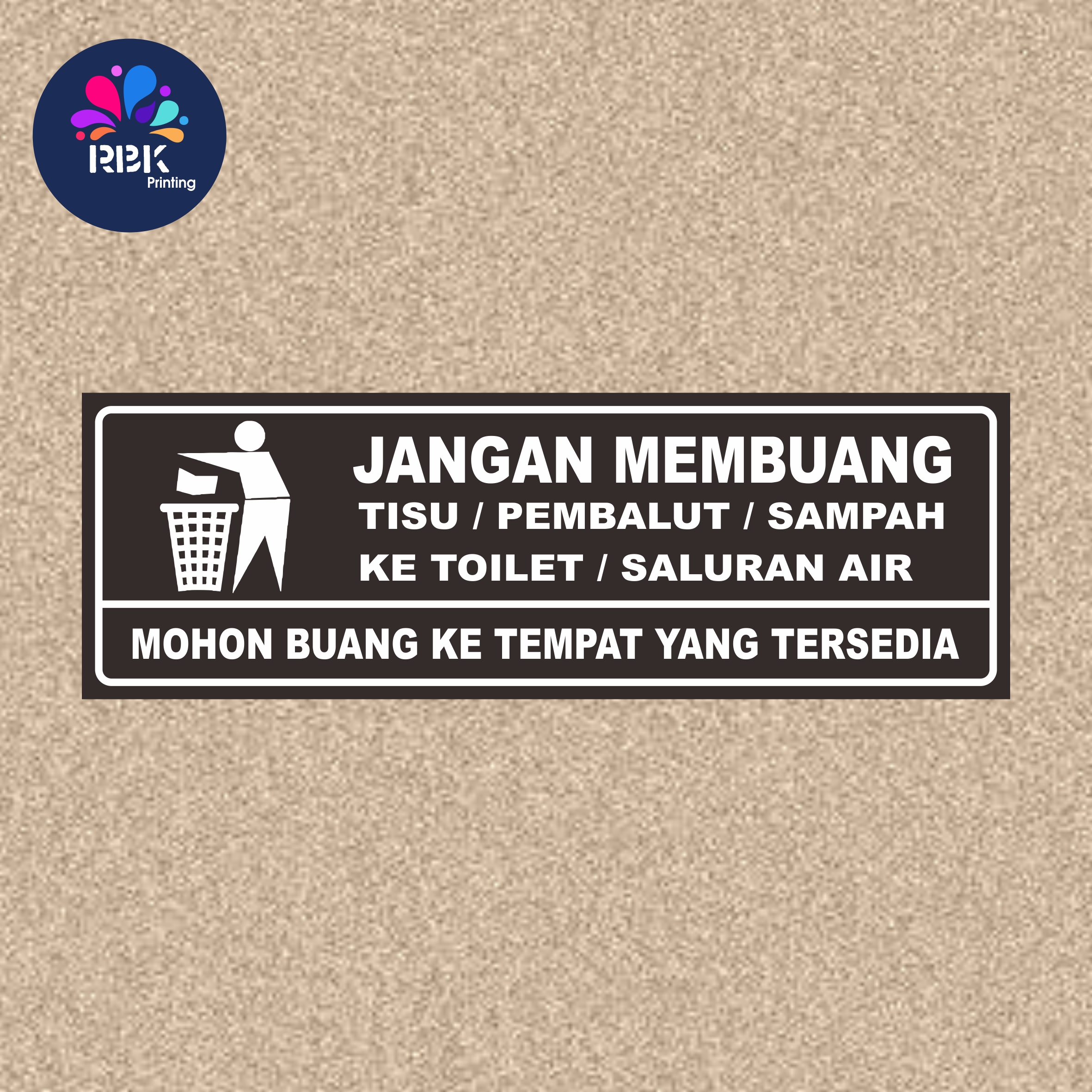 Stiker jangan membuang sampah ke toilet | Lazada Indonesia Stiker jangan membuang sampah ke toilet | Lazada Indonesia