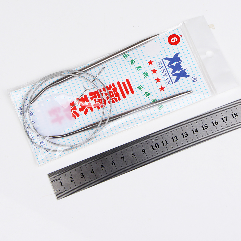 Decent Crochet Jarum Rajut Alumunium Knitting Circular Cables Needles ...