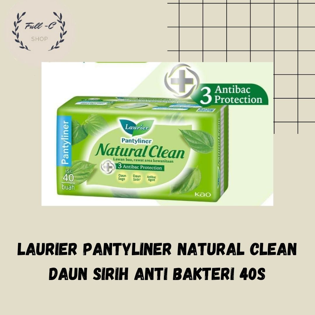 LAURIER Pantyliner Natural Clean Daun Sirih Anti Bakteri 40S | Lazada ...