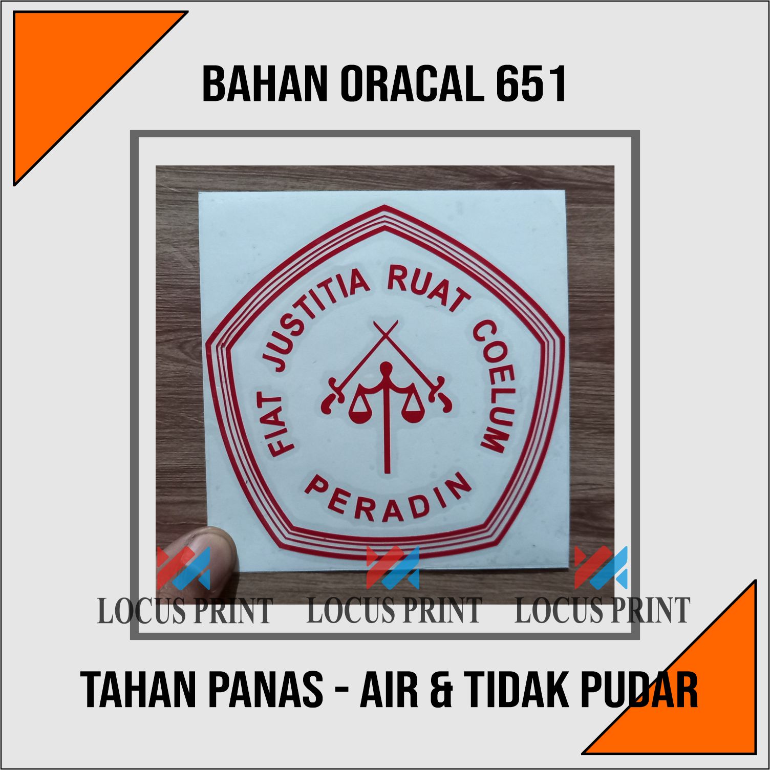 Cutting Sticker Stiker PERADIN Persatuan Advokat Indonesia Lawyer ...