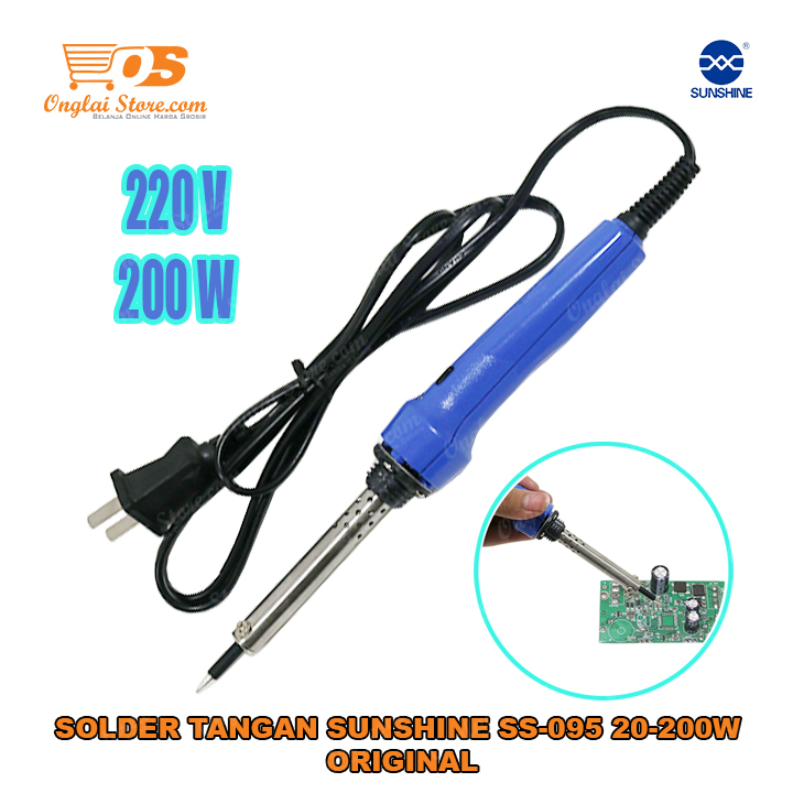 Solder Tangan - Solder Listrik SUNSHINE SS-095 20-200W ORIGINAL (HARGA ...