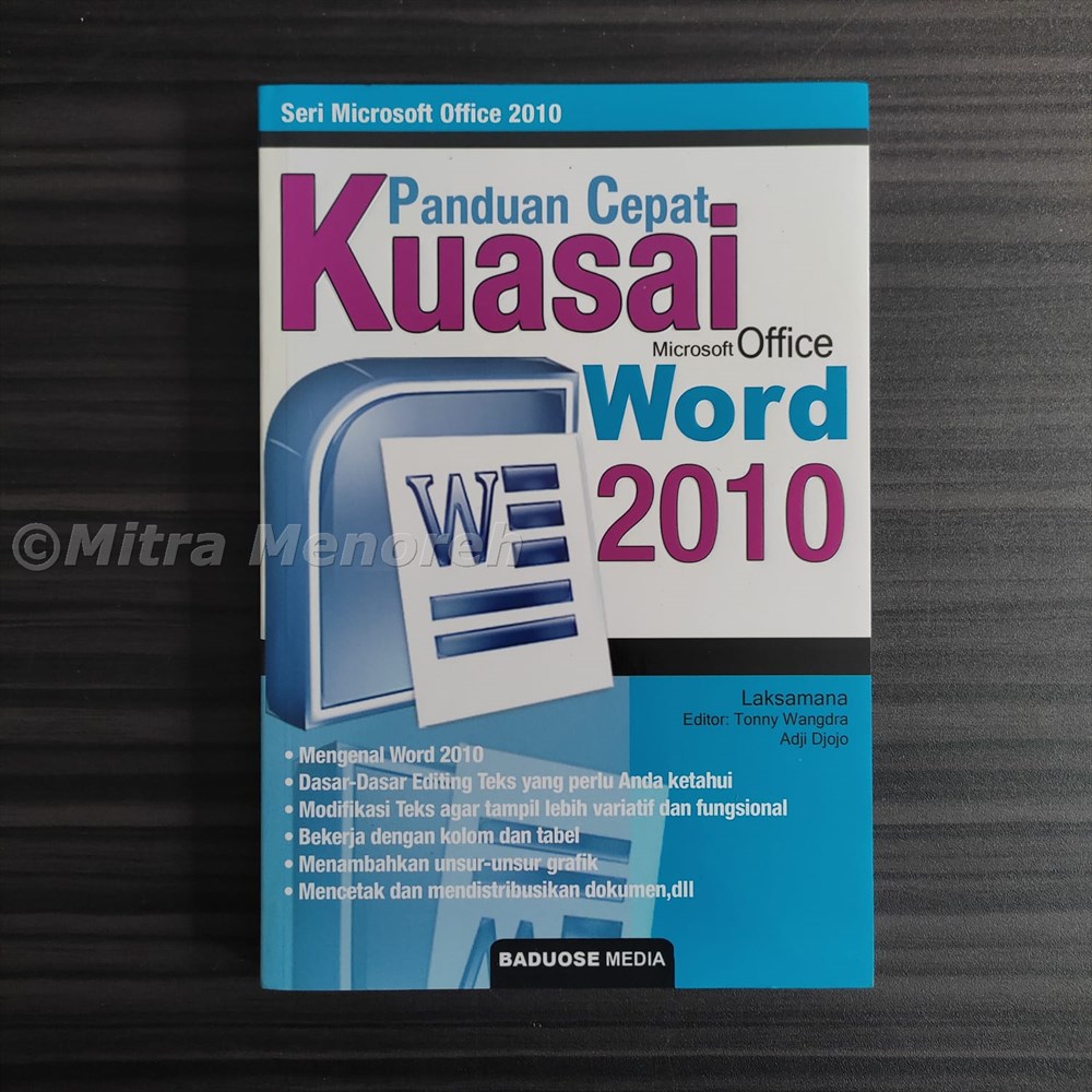 Buku Belajar komputer Microsoft office 2010, Microsoft word, Microsoft ...