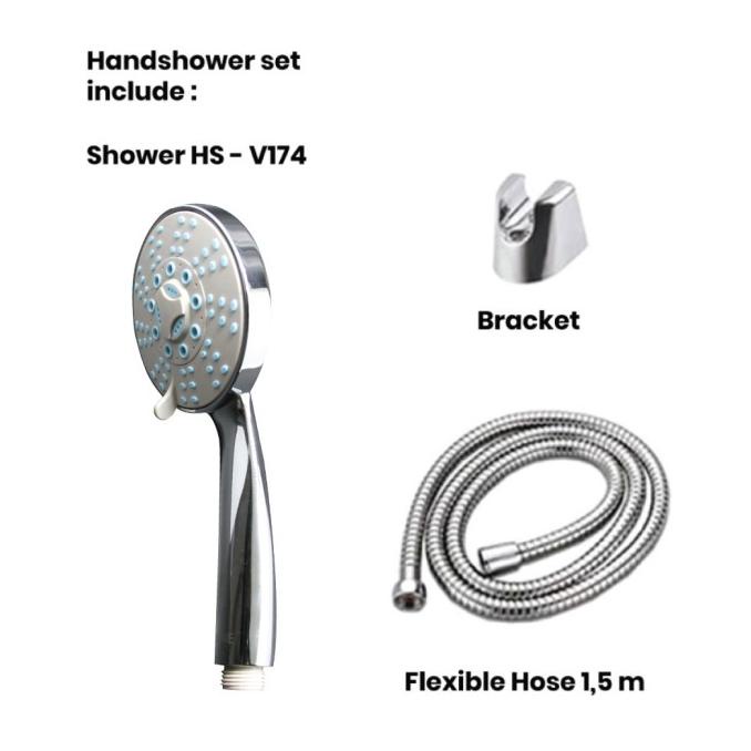 VONE HSV174 Shower Set Handshower Mandi Hand Multi Fungsi Air Paket ...