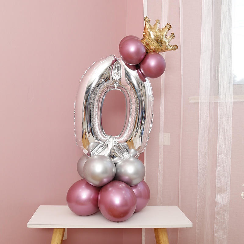 Partybaloon Paket Balon Foil Angka Umur Usia Ulang Tahun Ultah Jumbo ...