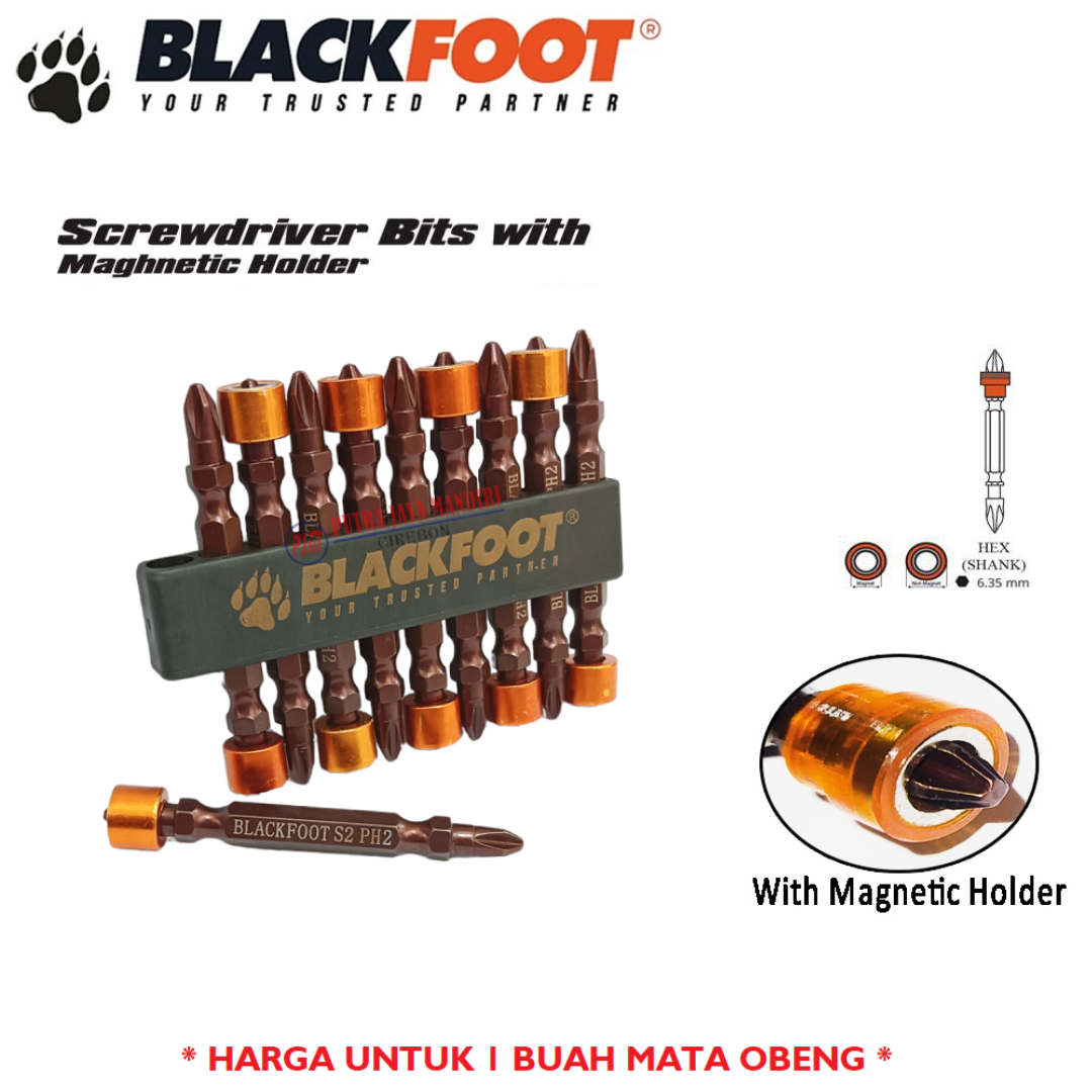 Blackfoot Mata Obeng Angin Magnet Screwdriver Bits With Magnetic Holder ...