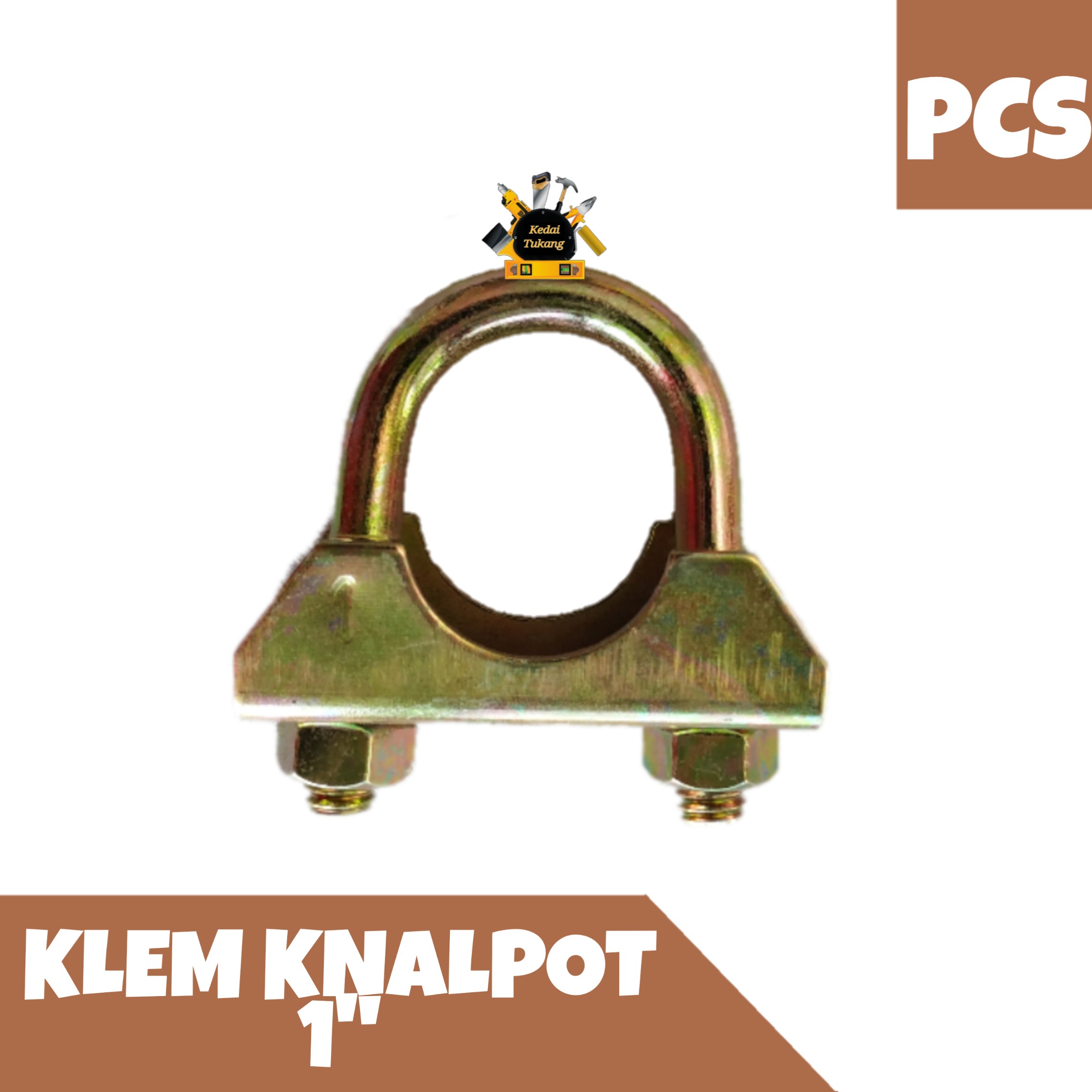 KEDAI TUKANG - Klem Knalpot Baut 1 inch / U Bolt / Exhaust Clamp ...