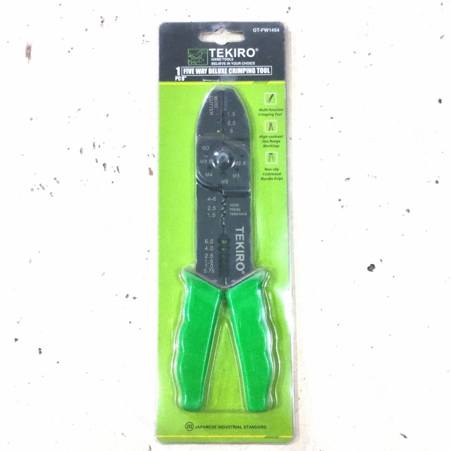 Tang press skun TEKIRO /tang crimping/ tang kimpling/tang potong kabel ...