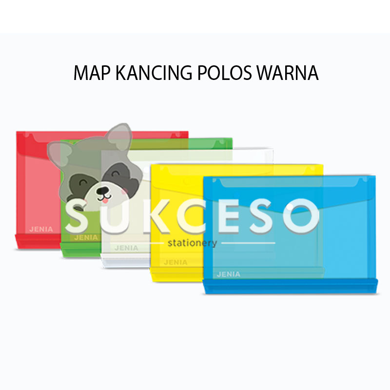 Jenia Map Kancing Folio Polos Warna PER PAK ISI 12 PCS | Lazada Indonesia