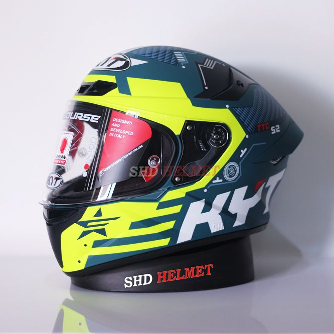 Helm Full Face KYT TT Course Fuselage Matt Yellow KYT TTC Terbaru 2023 ...