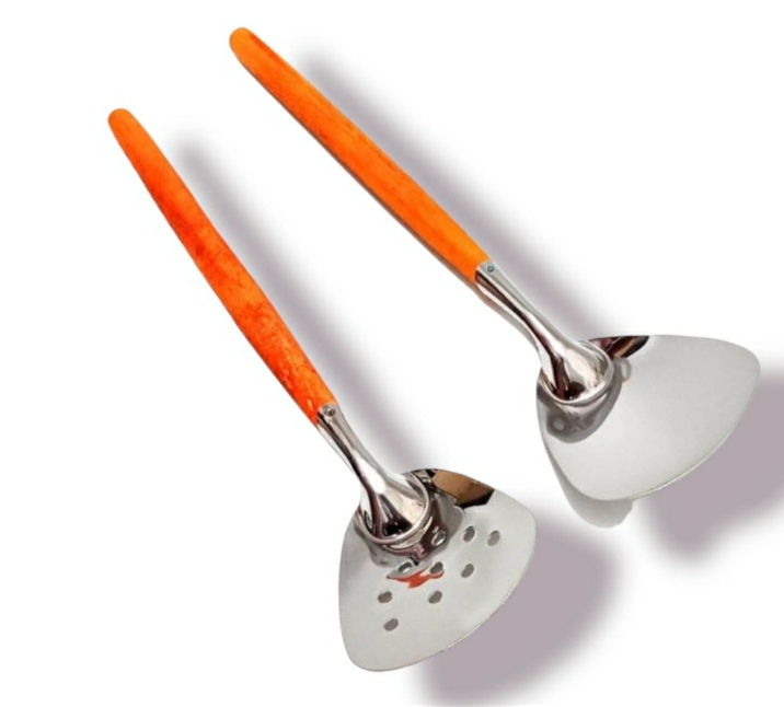 SODET/SUNTIL/SPATULA STAINLESS STEEL GAGANG KAYU/ALAT MEMASAK UKURAN ...