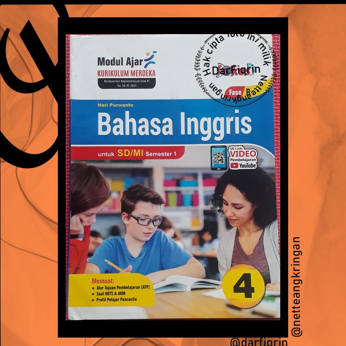 Lks Bahasa Inggris Kelas 4 Semester 1 Sd Mi Kurmer Kurikulum Merdeka
