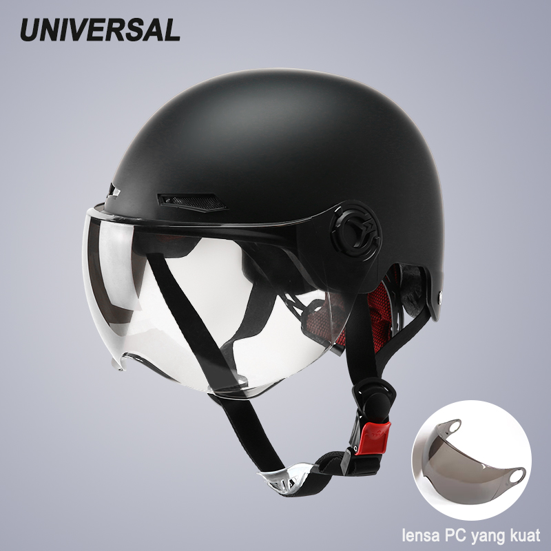 Helm Half Face ABS Putih/Sepeda skuter motor elektrik helm/Kuat dan ...