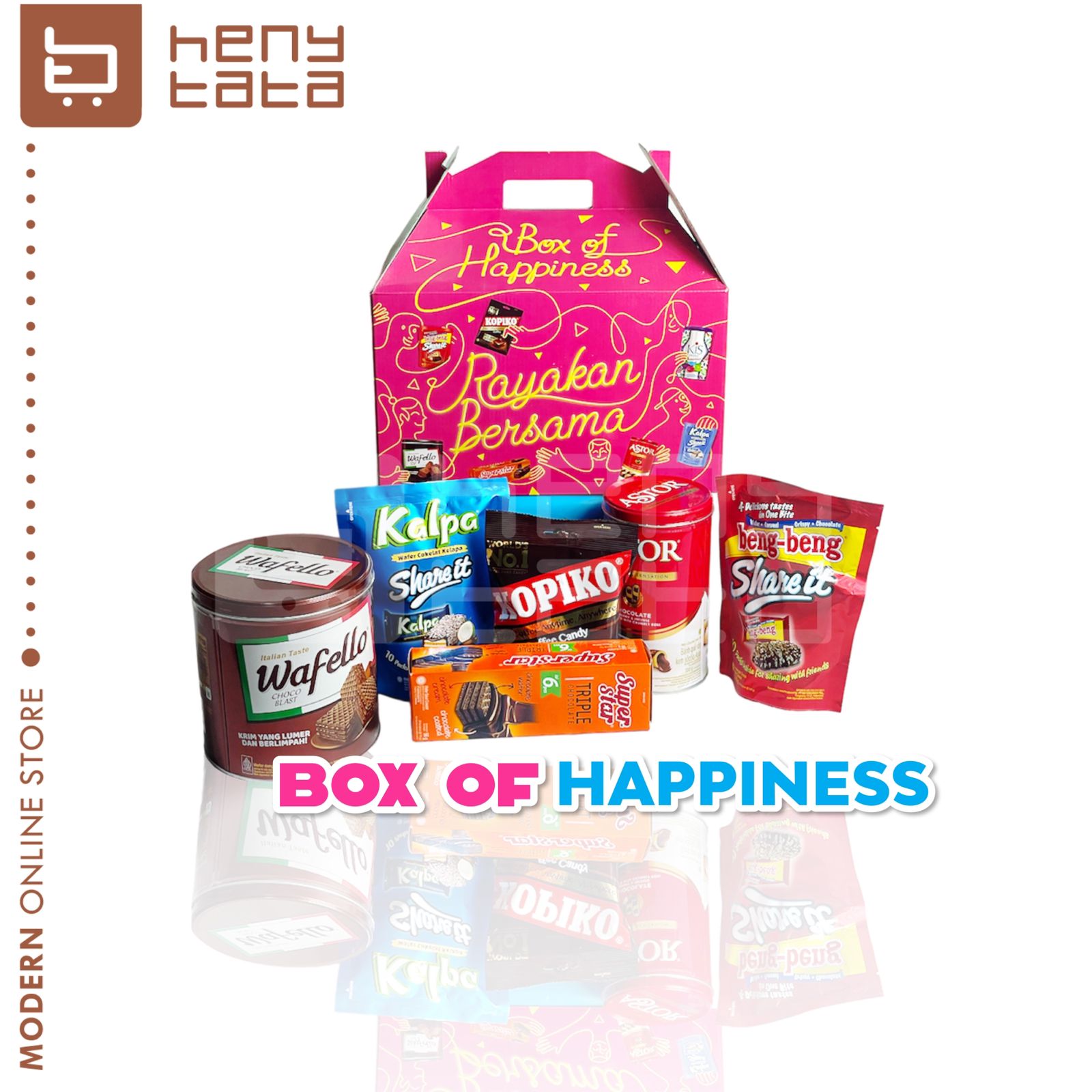 Parcel Lebaran Parsel Mayora BOX OFF HAPPINESS free Box Paket Bingkisan ...