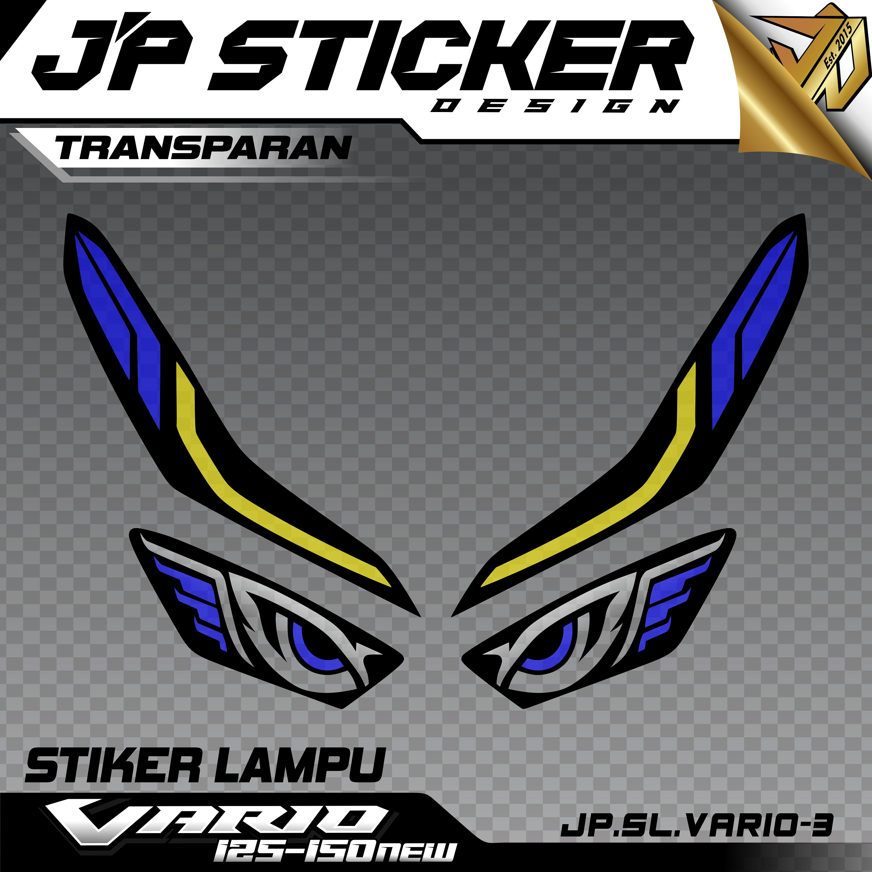 Sticker Lampu / Setiker Alis Vario 125 - 150 New - Stiker Led Honda ...