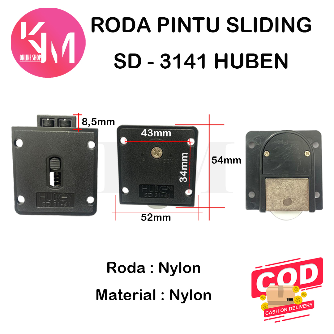 Roda Pintu Lemari Geser SD 3141 Sliding | Lazada Indonesia