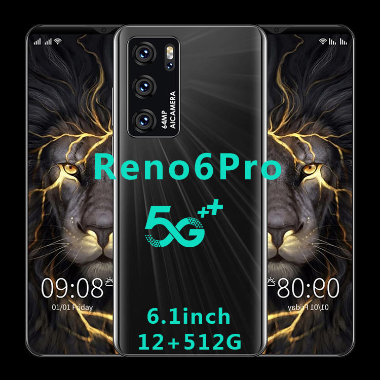 RENO6Pro 6.1 hp murah 8GB RAM + 256GB ROM 4800MAh HD screen mobile ...