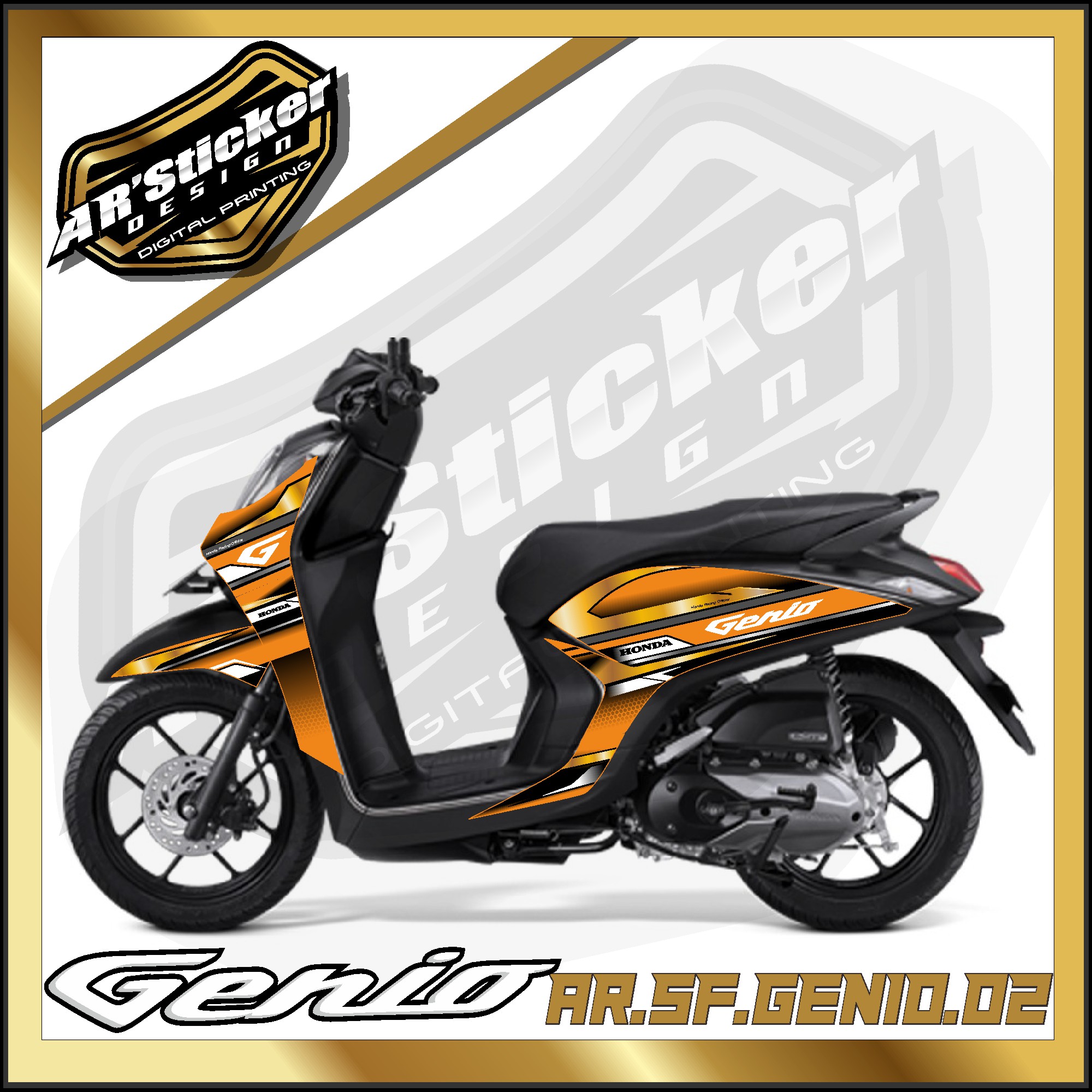 Genio Sticker Striping Genio - Stiker Motor Keren Setiker Motor GENIO ...