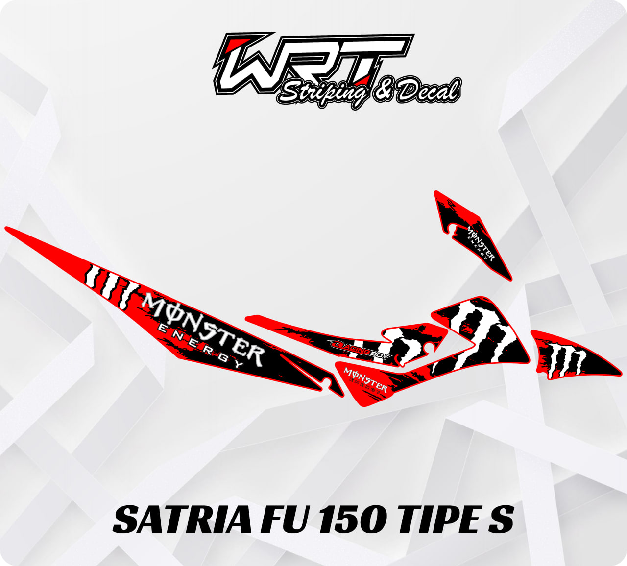 Striping Striping Satria FU Tipe S-Stiker Decal Satria FU 150 Tipe S ...