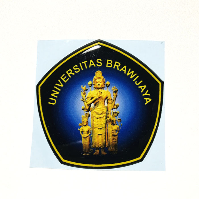 Stiker Emblem LOGO UNIVERSITAS BRAWIJAYA Timbul Lentur 3D | Lazada ...