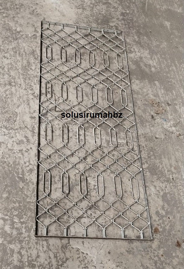 jendela bekas 150x50an pagar besi virkan penutup rail motif tekuk ...