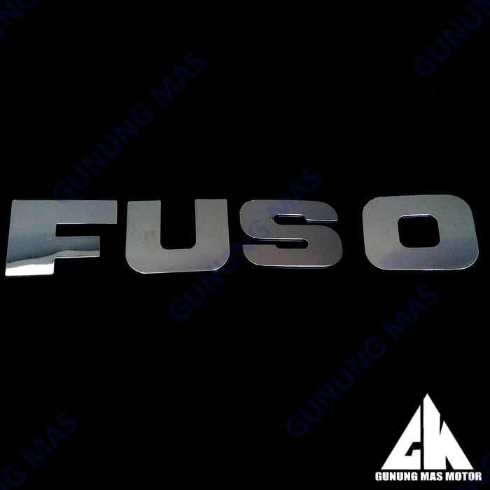 Emblem Logo Tulisan Fuso F U S O Untuk Mitsubishi Fuso Chrome | Lazada Indonesia