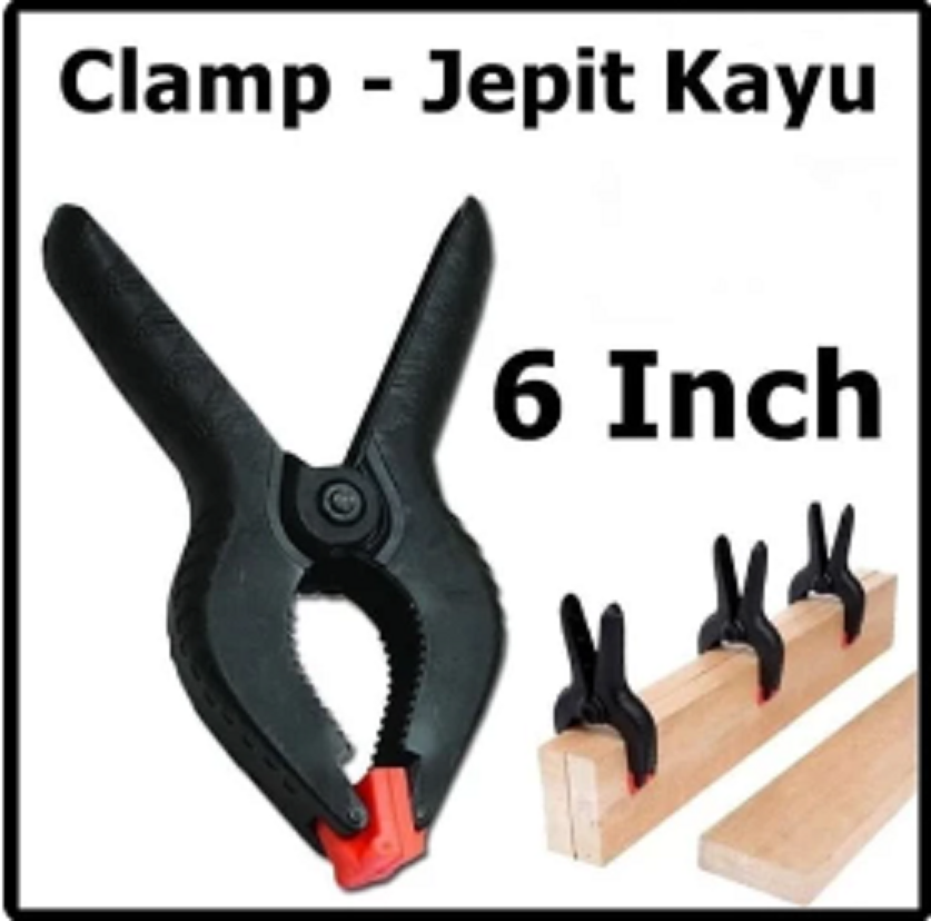 Clamp Besi Kaca Kertas Triplek Catok Capit - Klem Kayu 6 inci Serbaguna ...