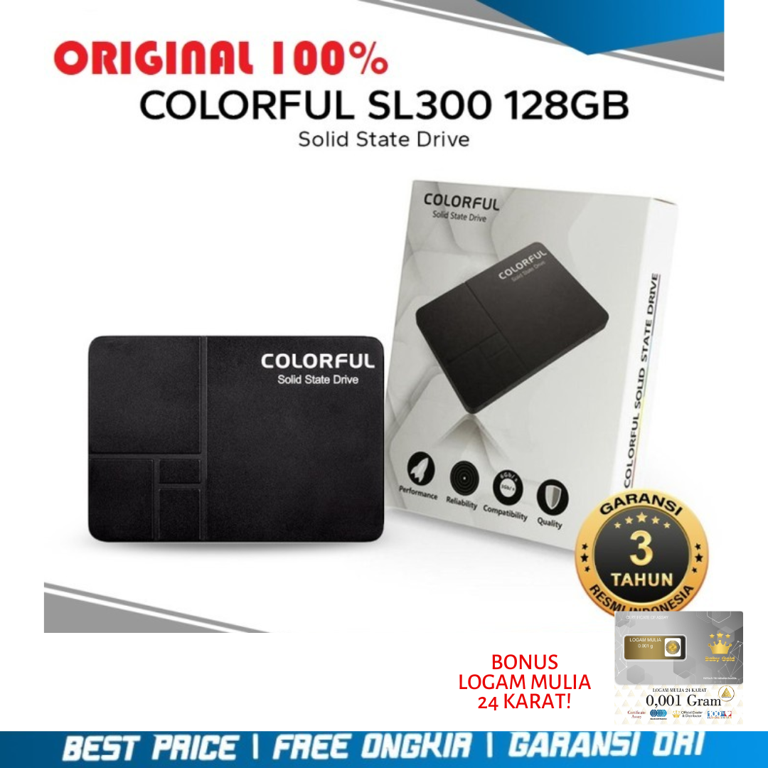 Colorful SL-300 SSD 128GB Sata 3 - Colorful SL 300 3D Nand 128 GB 2.5 ...