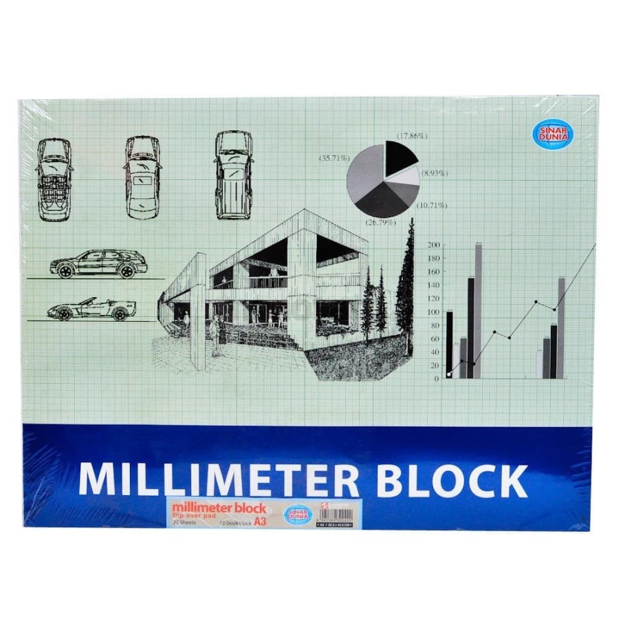 Millimeter block Sinar Dunia ukuran A3 | Lazada Indonesia