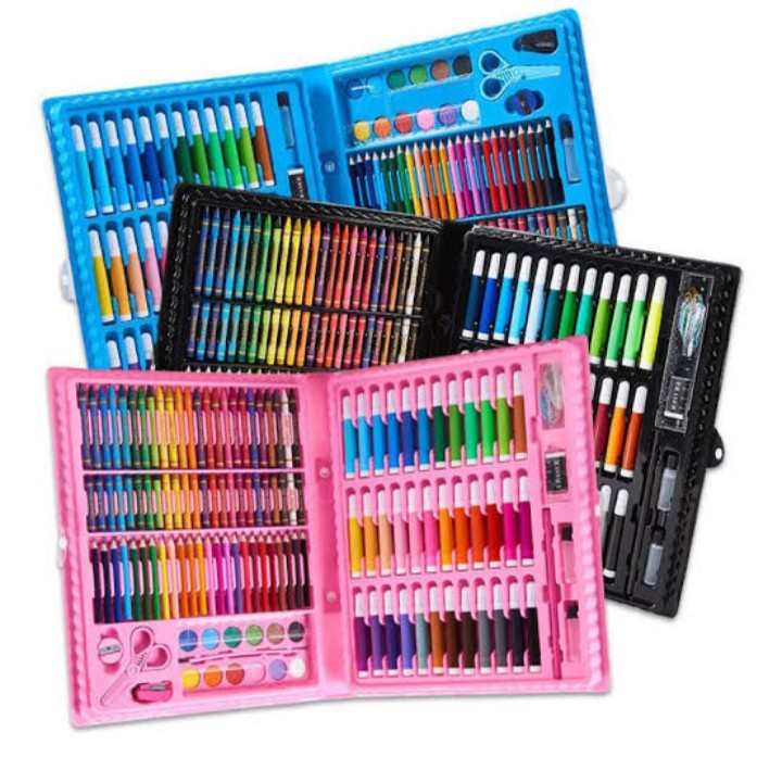 Art Set Isi 150 Pcs Pensil Warna Set Anak Crayon Komplit Alat Lukis ...
