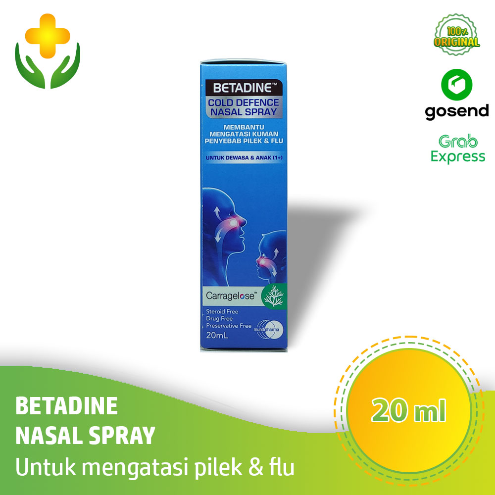 Betadine Cold Defence Nasal Spray 20 ml Obat Semprot Hidung | Lazada ...