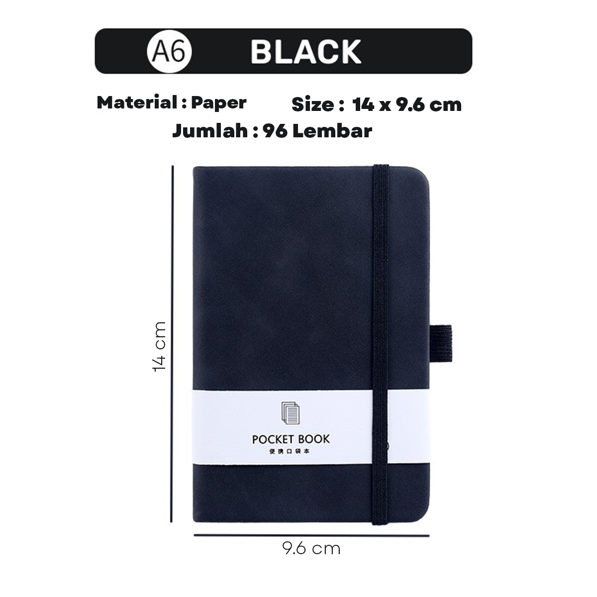 [READY] Aimilo Notebook A6 Pocket Buku Diary Kecil Pertemuan Scrapbook ...