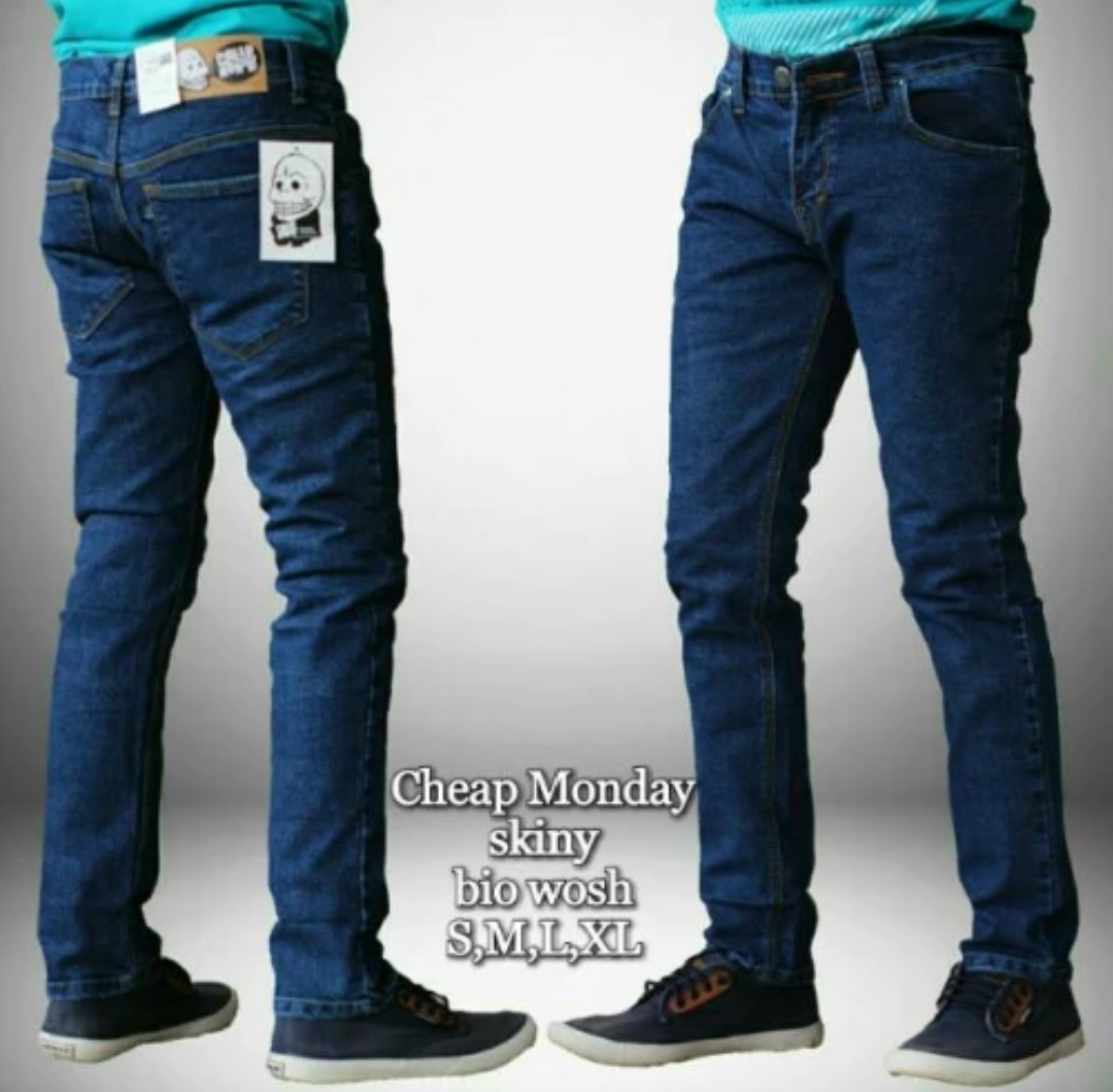 Celana Cheap Monday Jeans Pria Laki2 Dewasa Pensil Slimfit Slim fit ...