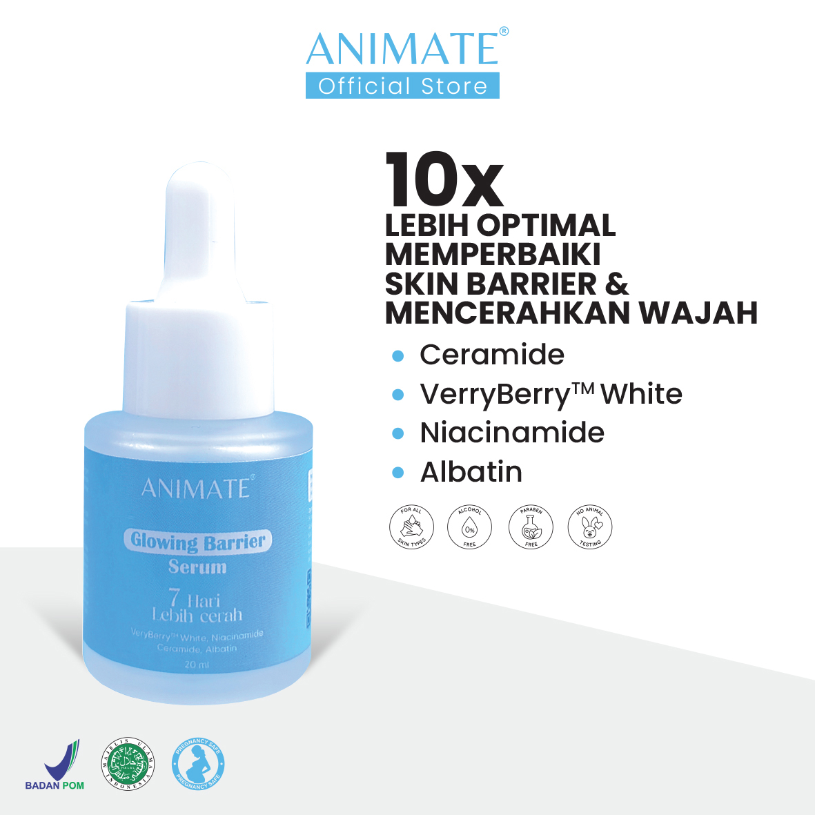 Animate Glowing Barrier Serum 20 ml / Original | Lazada Indonesia