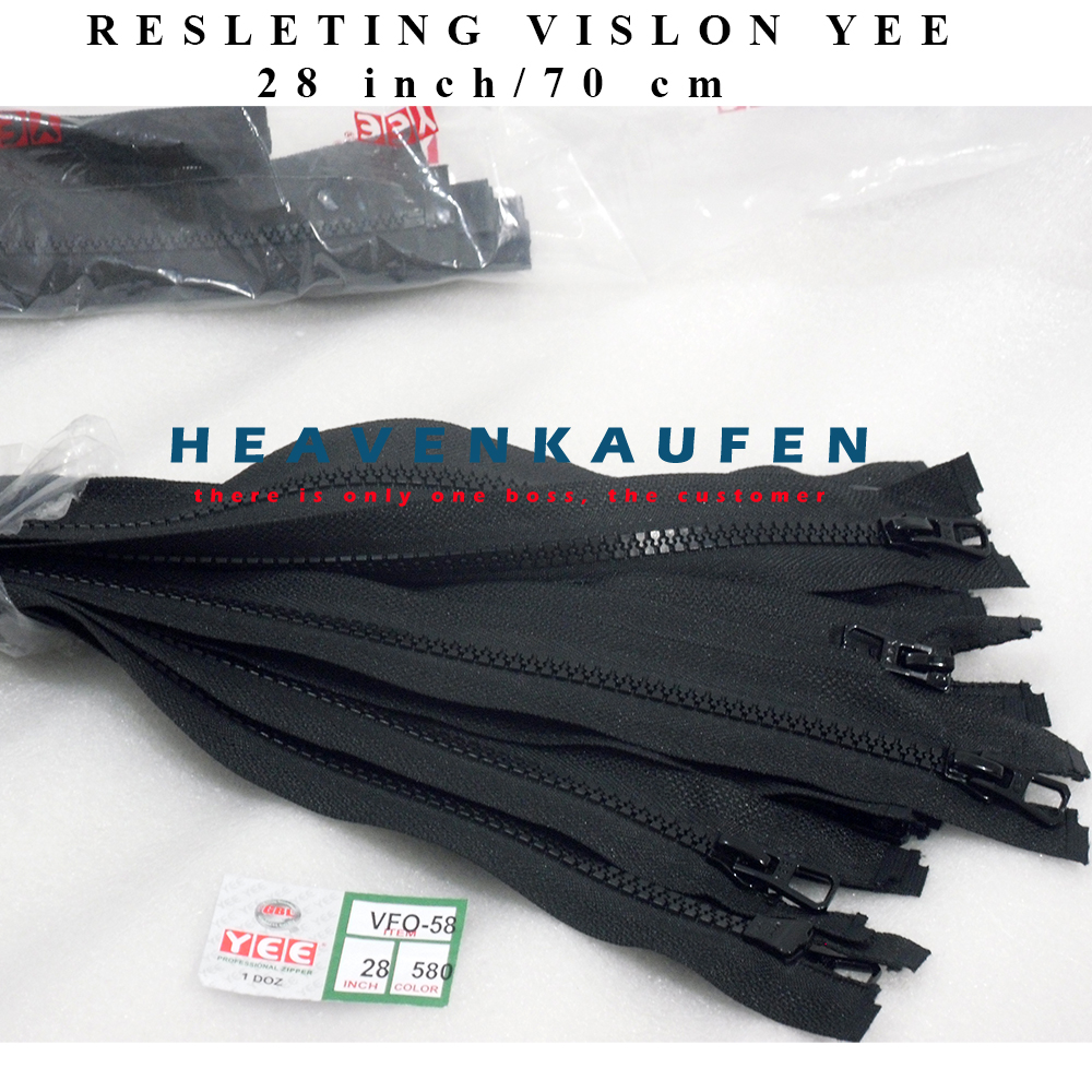 Resleting Zipper Jaket YEE 70 cm Atau 28 inch Type Gigi Vislon Warna ...