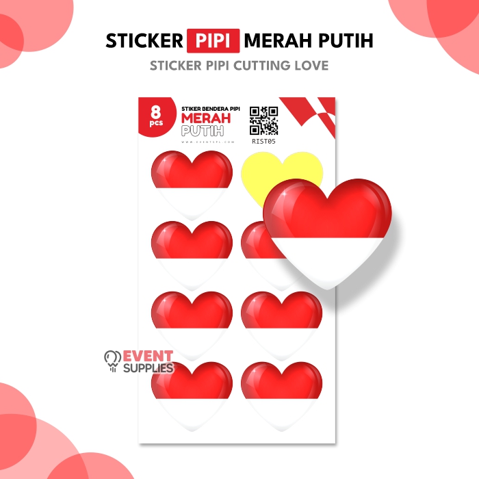 [10 Pcs] Sticker Pipi Bendera Merah Putih / Sticker HUT RI Kemerdekaan ...