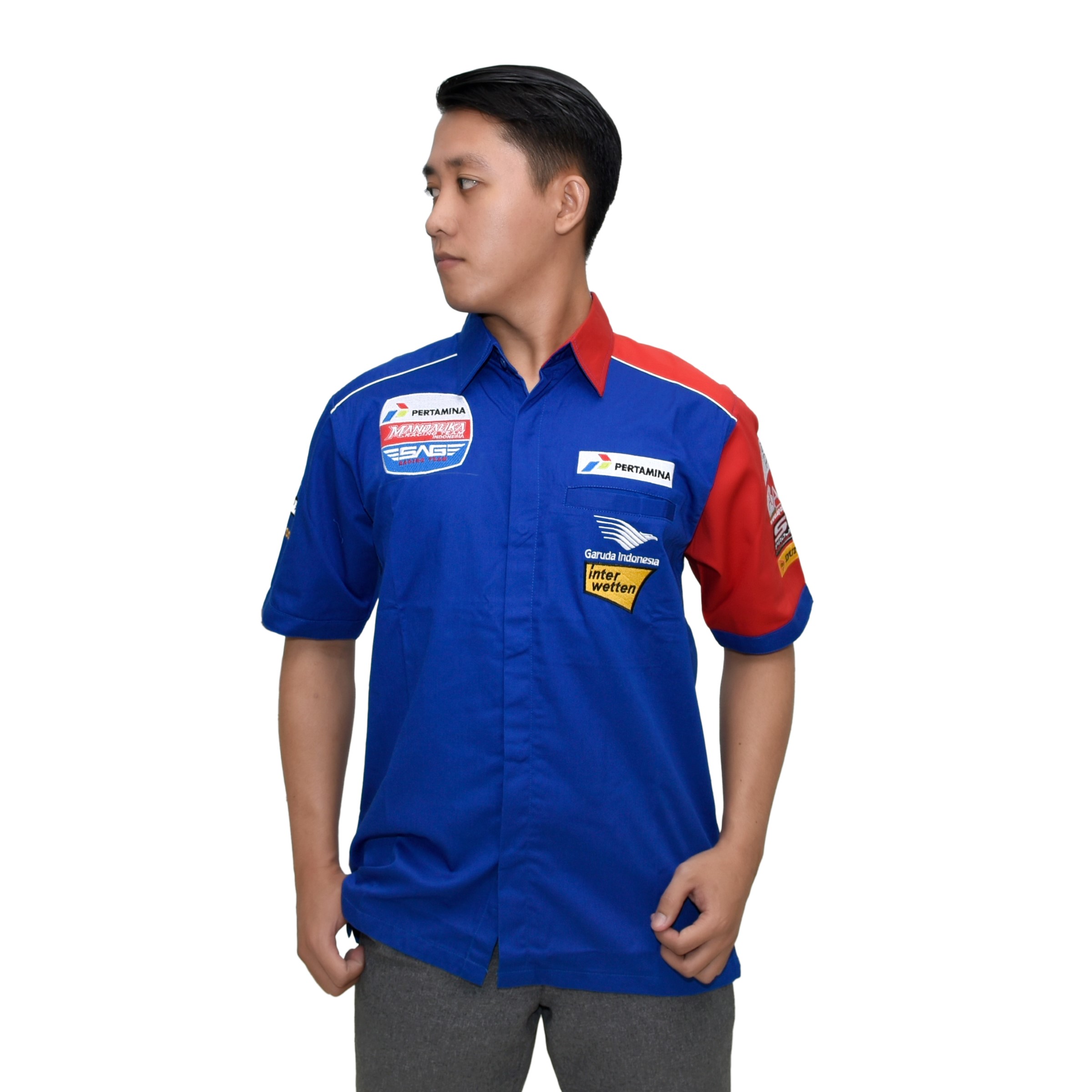 Kemeja Mandalika Racing Team | Lazada Indonesia