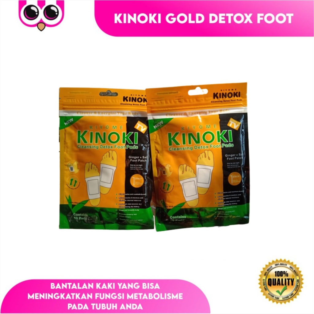 [1BOX ISI 10] KINOKI GOLD DETOX FOOT | Lazada Indonesia