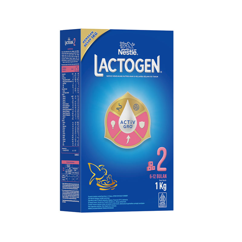 LACTOGEN TAHAP 1 0-6 BULAN TAHAP 2 6-12 BULAN 1000GR | Lazada Indonesia