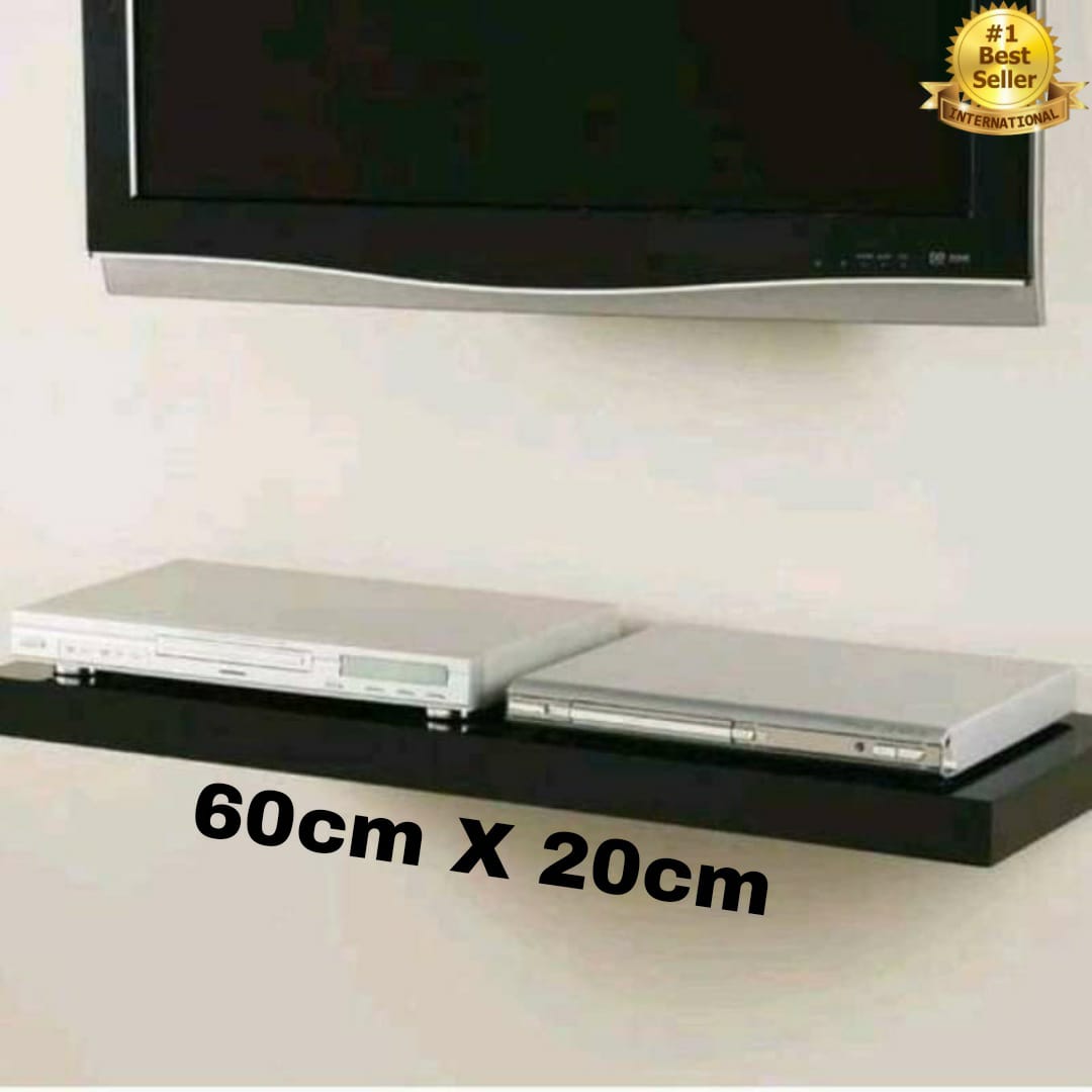 RAK SET TOP BOX RAK DVD RAK WIFI AMBALAN RAK DINDING 60CM X 20CM RAK ...