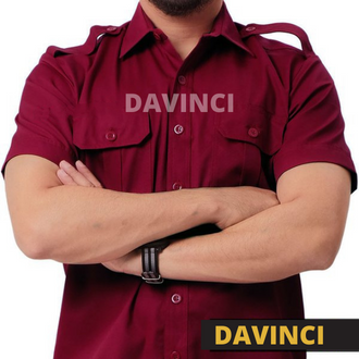 Murah Seragam Baju Maroon Pangkat Kemeja Pendek Trans Net TV PDH PDL ...