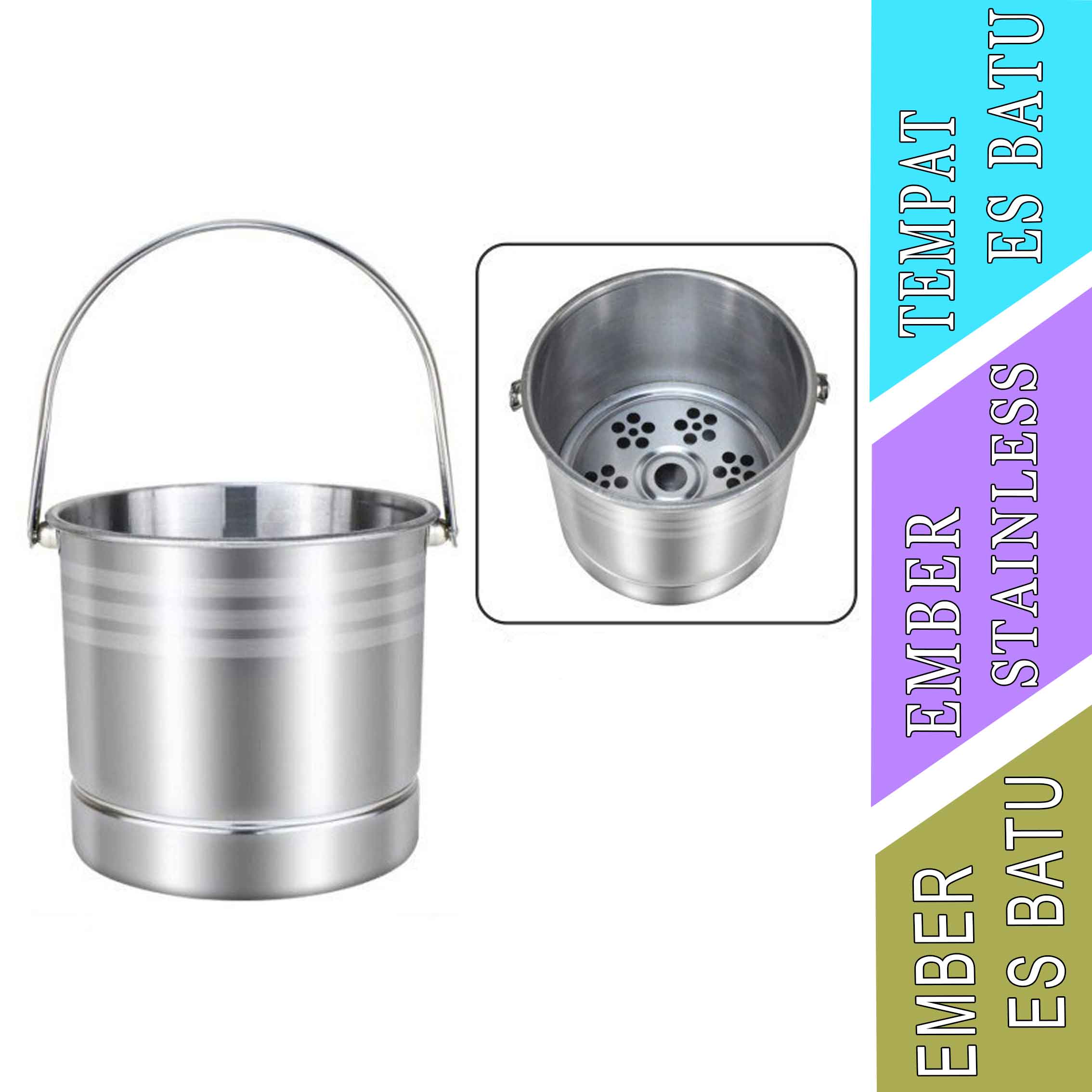 EMBER ES- TEMPAT ES BATU- EMBER STAINLESS | Lazada Indonesia