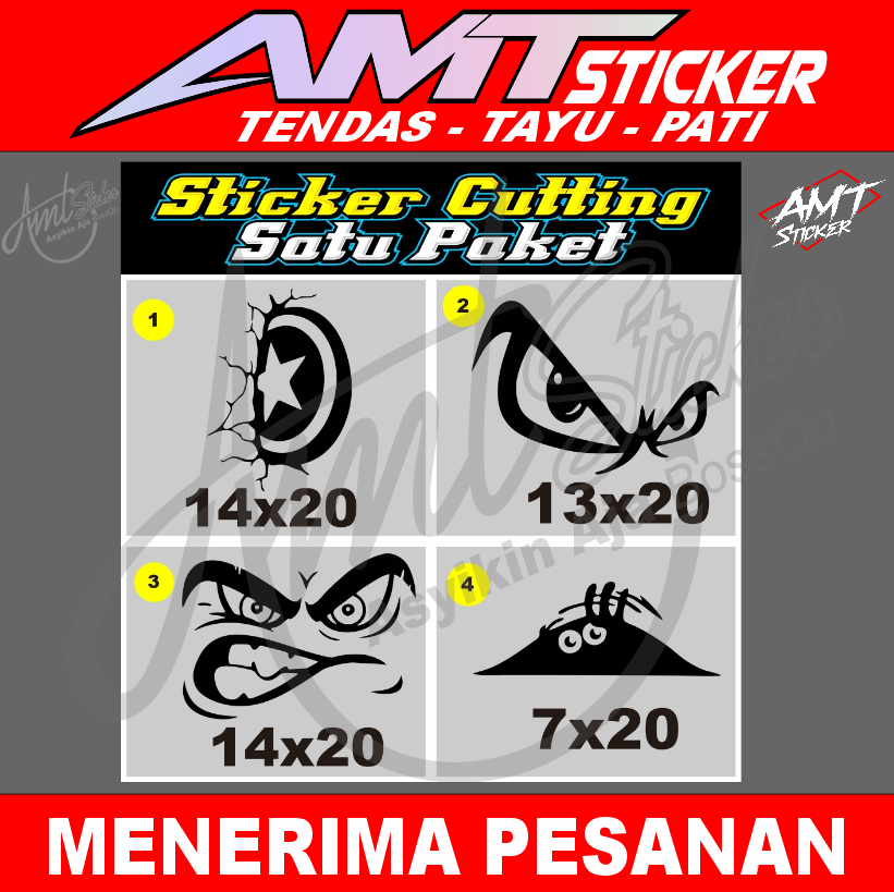 [CUTTING] STIKER CUTTING GAMBAR (BISA RUBAH WARNA) | Lazada Indonesia