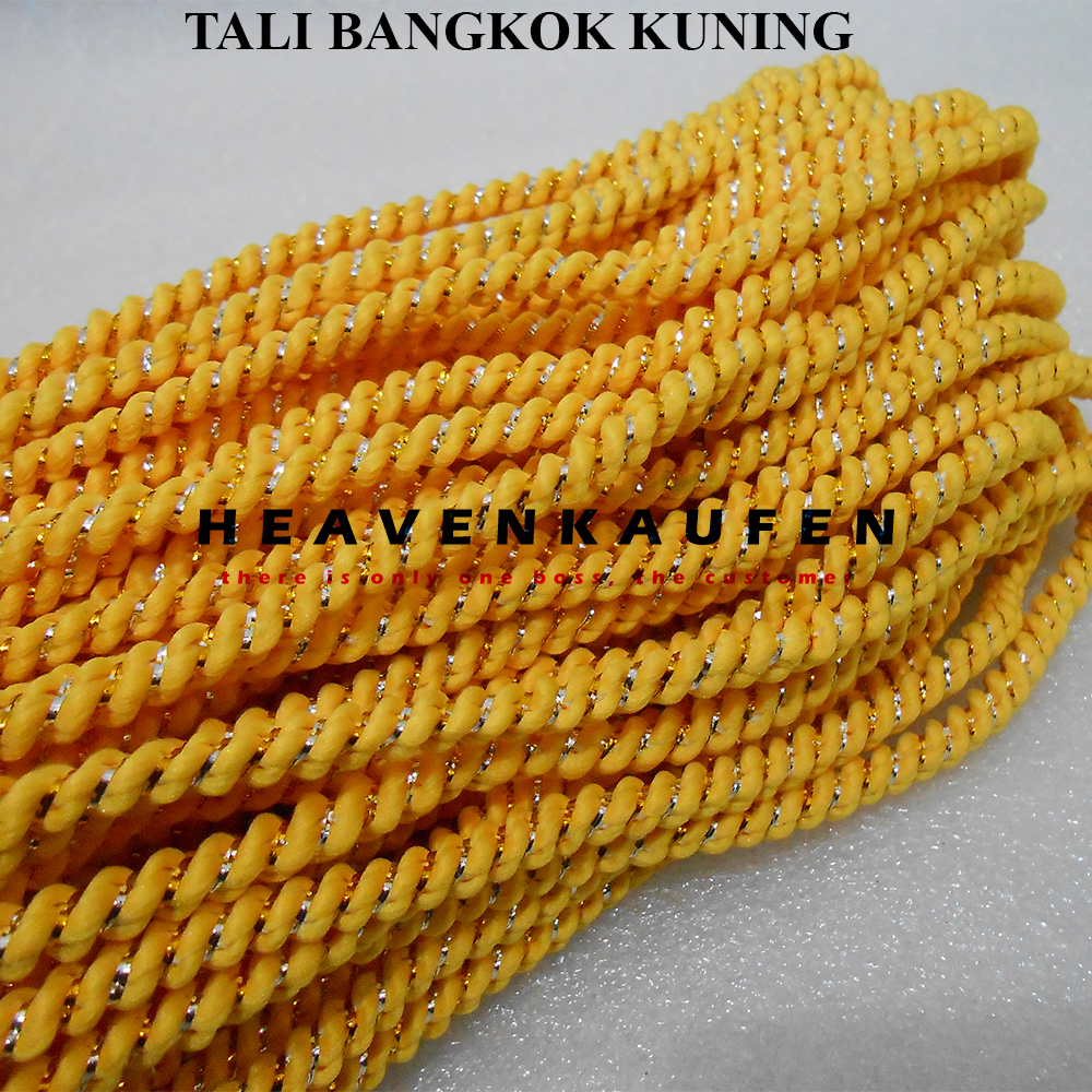 Tali Bangkok Warna Kuning Diameter 6 mm Harga Per 5 Meter Untuk Tali ...