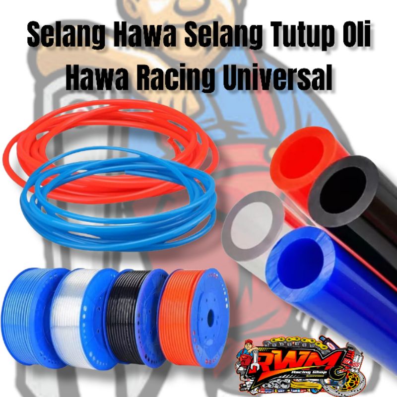 Selang Hawa Selang Tutup Oli Hawa Racing Universal Ukuran 12x8 Panjang ...
