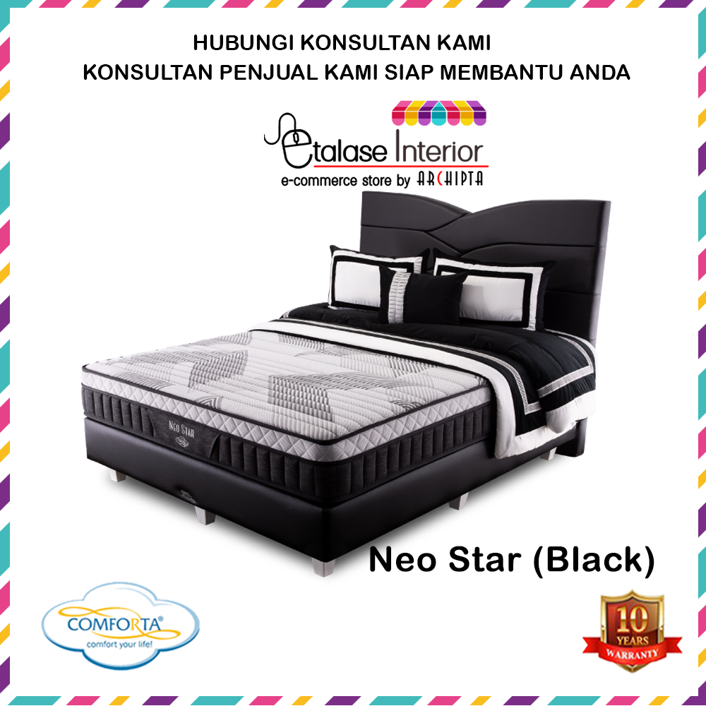 Comforta - Spring Bed NEO STAR Uk. 90, 100, 120, 160, 180, 200 Full Set ...