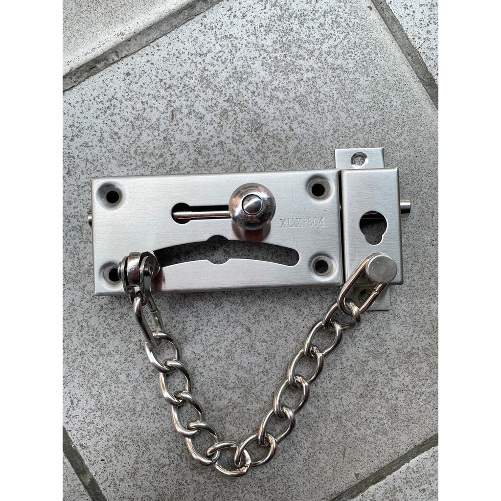 Grendel Pintu Rantai Nishan Stainless Steel Bolt | Lazada Indonesia