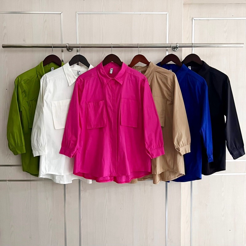 Kemeja Pocket, Warna Pink Fanta | Lazada Indonesia