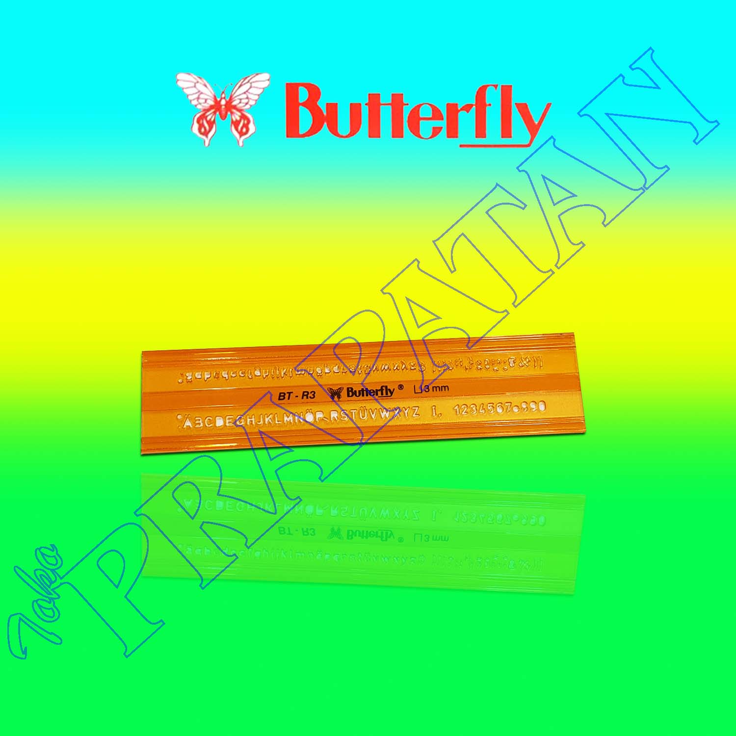 Penggaris Mal Huruf 3mm Butterfly BT-R3 / Stencil | Lazada Indonesia